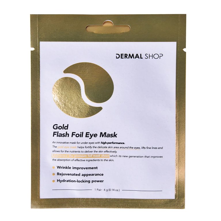 Maska za negu predela oko očiju DERMAL Gold Flash Foil 2/1