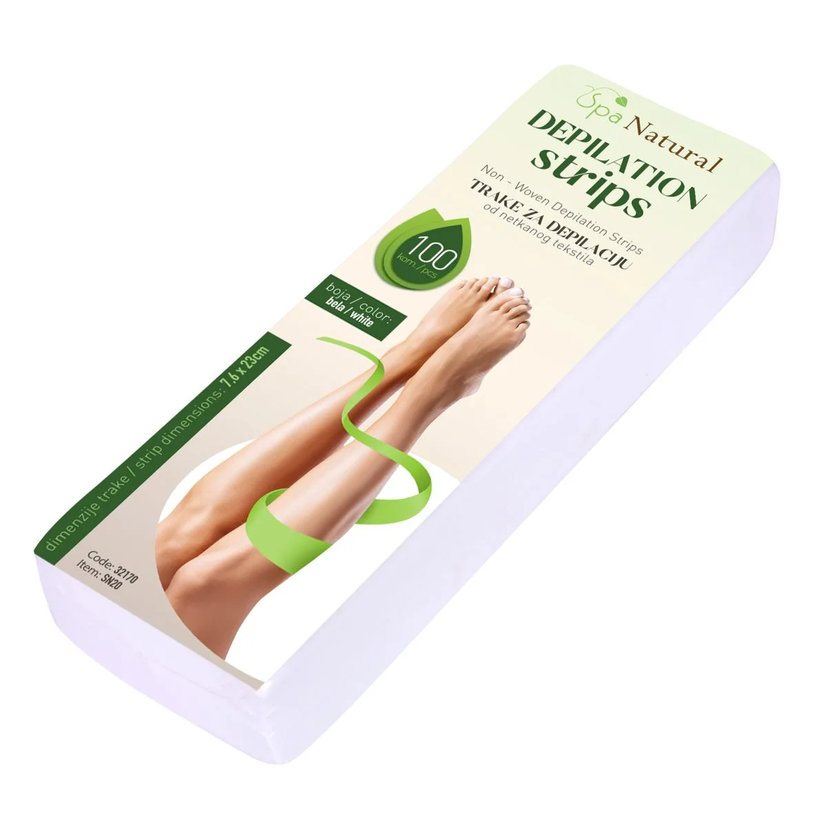 Trake za depilaciju SPA NATURAL SN20 Bele 100/1