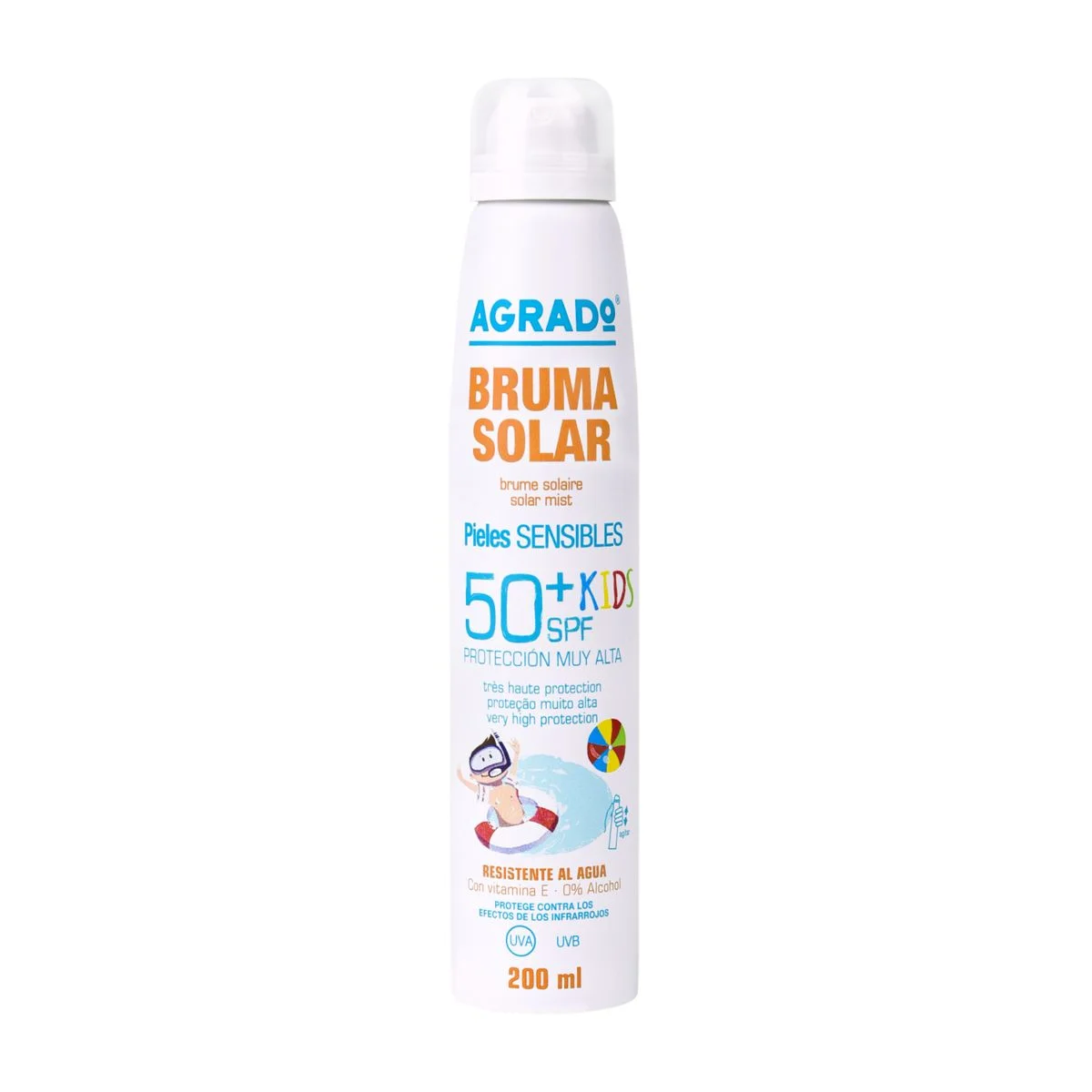 Vodootporni sprej za decu sa zaštitnim faktorom SPF50 AGRADO Bruma Solar Kids 200ml