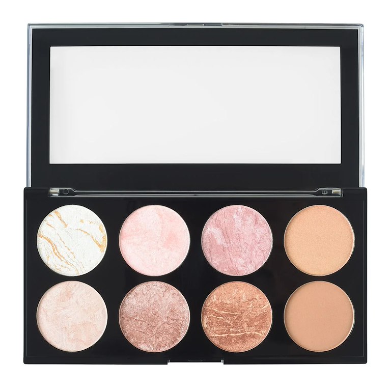 Paleta rumenila, bronzera i hajlajtera MAKEUP REVOLUTION Ultra Blush Golden Sugar 13g