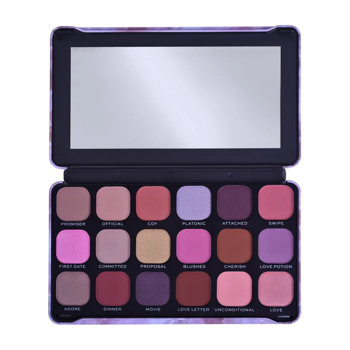 Paleta senki i pigmenata MAKEUP REVOLUTION Forever Flawless Unconditional Love 19.8g