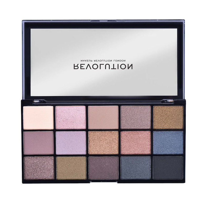 Paleta senki za oči MAKEUP REVOLUTION Reloaded Smoky Neutrals 16.5g