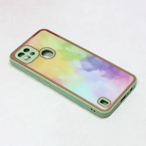 Futrola - maska Candy Marble za Realme C21 mint