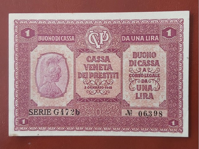 1 LIRA 1918 aUNC