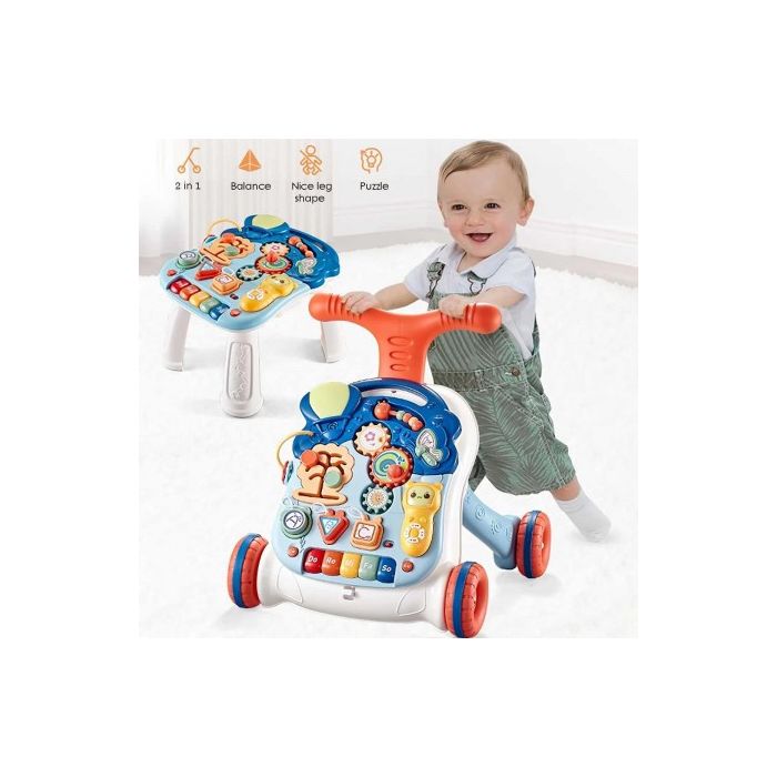 KikkaBoo guralica walk 'N' learn 3in1 blue