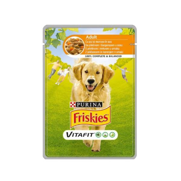 Friskies Dog sos Adult piletina i šargarepa 100gr