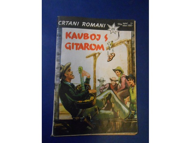 Kauboj  sa Gitarom Crtani roman br.89. REPRINT-izd1966.