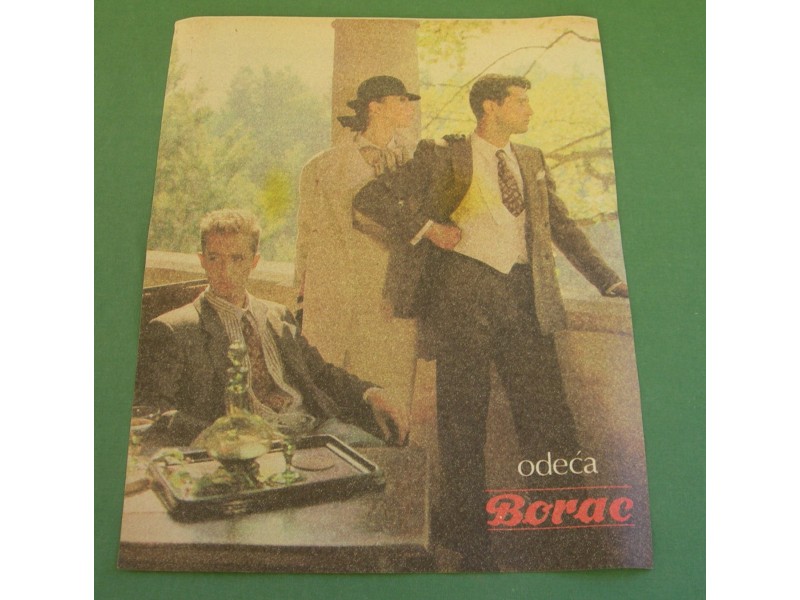 Stara novinska reklama Odeća Borac Travnik