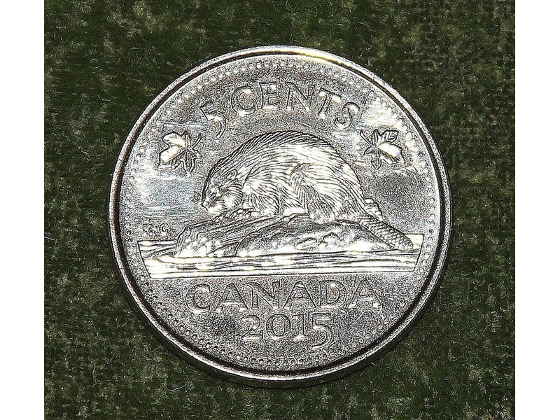 CANADA-5 CENTS 2015.