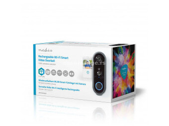 Nedis Wi-Fi Video Doorbell Full HD 1080p Motion sensor Night vision IP54 Battery Powered