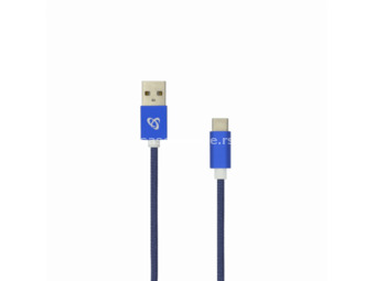 Kabl USB 2.0 - USB Type C 1.5 m Fruity Blue