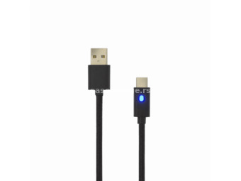 Kabl USB 2.0 - Type C 3m sa indikatorom napunjenosti