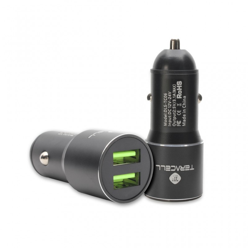 Auto punjač glava/adapter (bez kabla) Teracell Evo Tc-06 (1A | 1xUSB) - crna