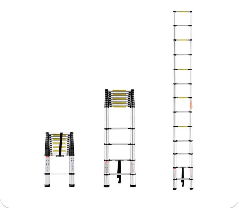 Teleskopske aluminijumske merdevine 3.8 m