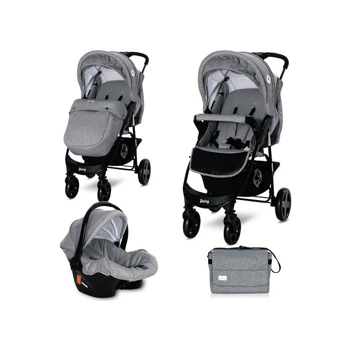 LORELLI KOLICA ZA BEBE DAISY BASIC SET COOL GREY