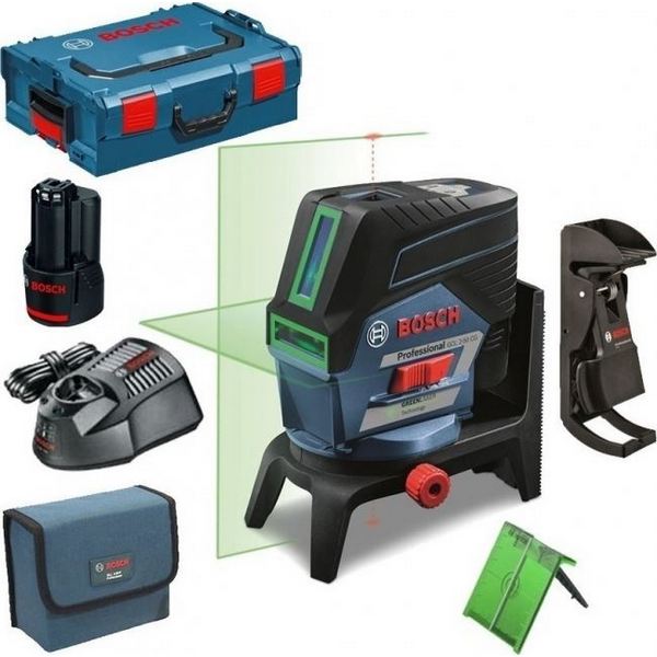 Bosch – GCL 2-50 CG Kombinovani laser sa zelenim linijama lasera sa RM 2 nosačem