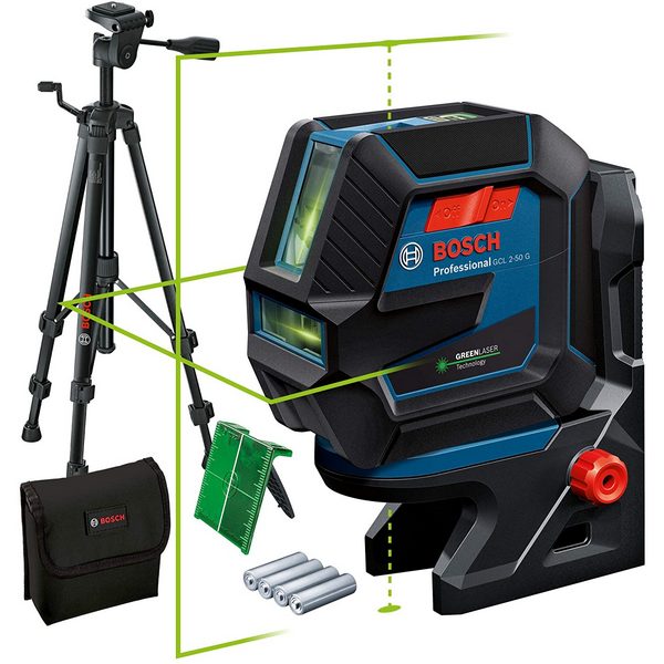 Bosch – GCL 2-50 G Kombinovani linijski laser sa zelenim zrakom sa stativom i magnetnim nosačem