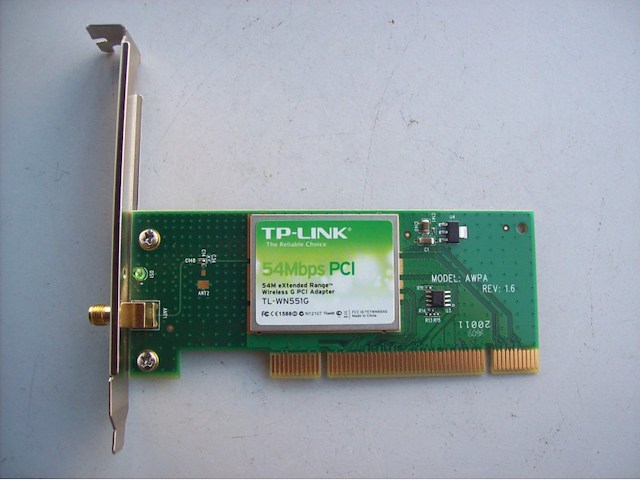 TP-LINK 54Mbps TL-WN551G pci kartica