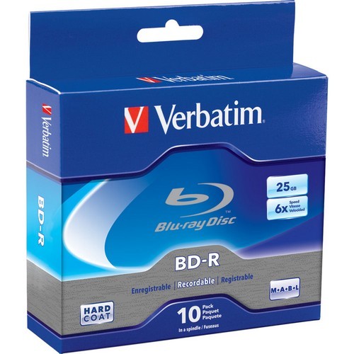 VERBATIM BLU-RAY 6X 25GB PRINT (VVRT)