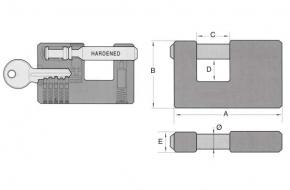 Katanac klip 50mm IBFM