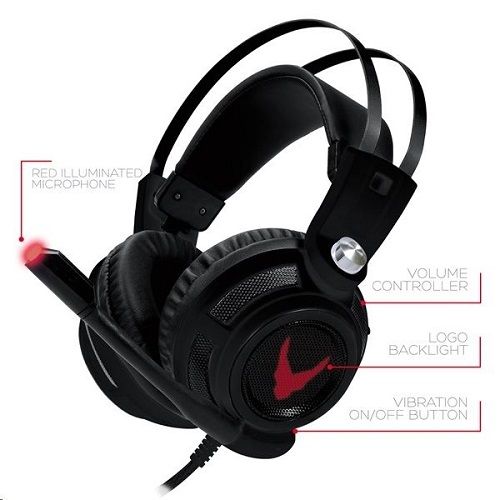 OMEGA SLUSALICE OVH4055B GAMING VIBRACIJA CRNE (ODC)