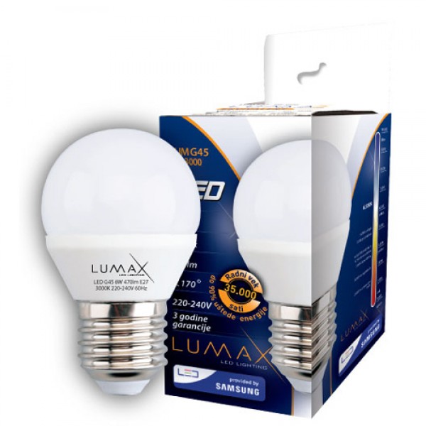 LUMAX LED SIJALICA LUMG45-5W-3000K (ODC)