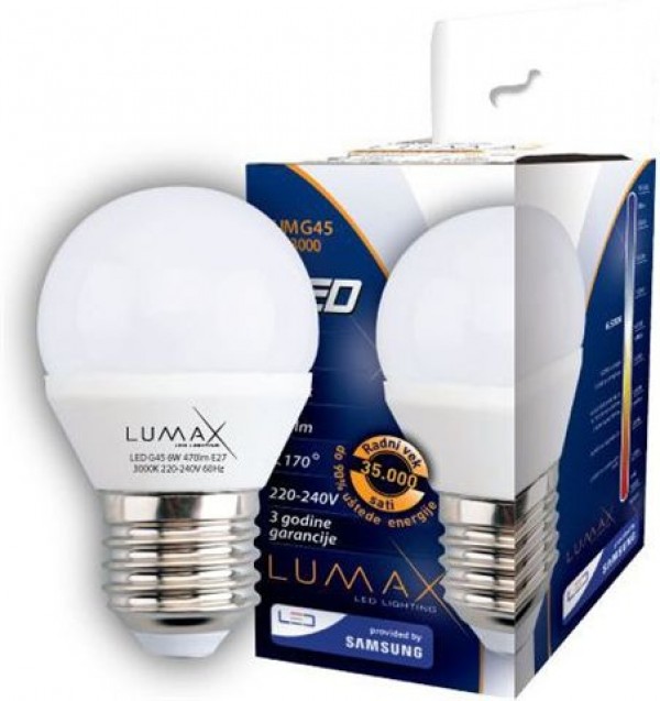 LUMAX LED SIJALICA LUME27-5W 3000K (ODC)