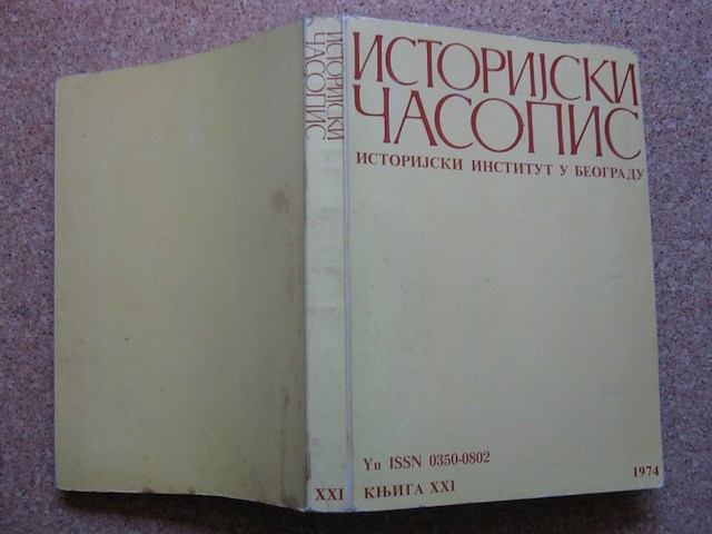 ISTORIJSKI ČASOPIS, Knjiga XXI, 1974.