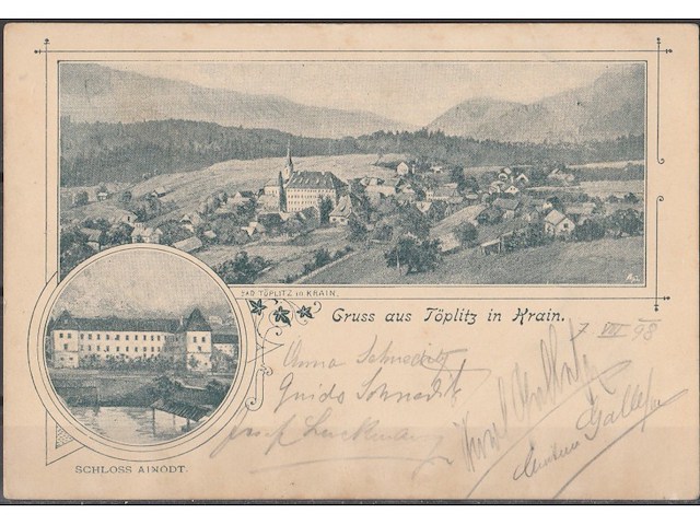 Slovenija - Dolenjske Toplice 1898