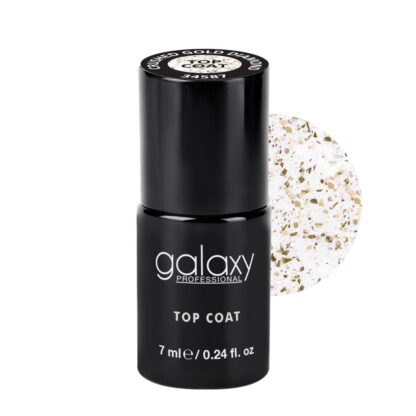 Završni nefiksirajući sjaj UV/LED GALAXY No Cleanse Crushed Gold Diamond 7ml