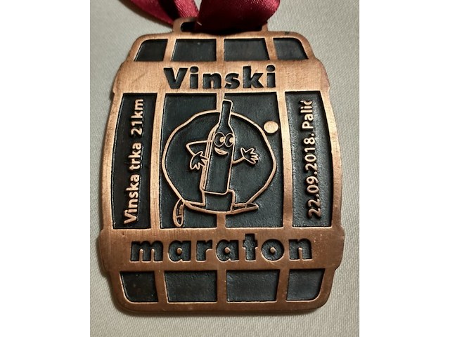 Vinski maraton Palić medalja 2018