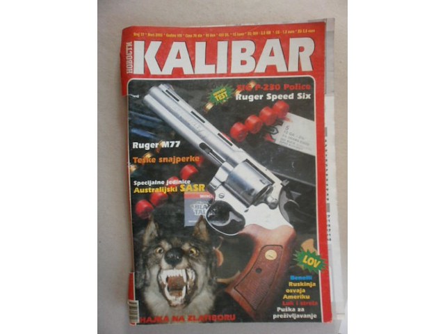 KALIBAR  broj  77  -  mart 2003.