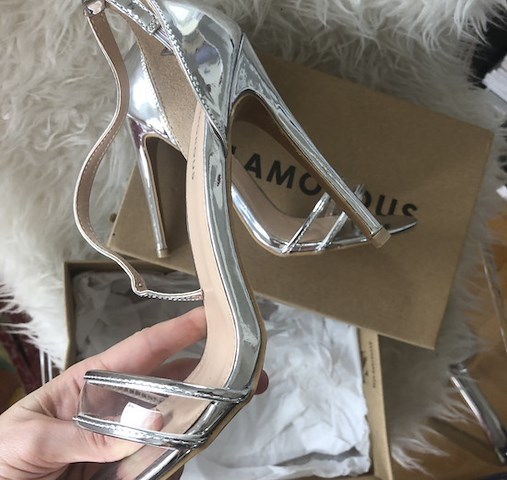 Glamorous srebrne sandale Broj 40(Asos)