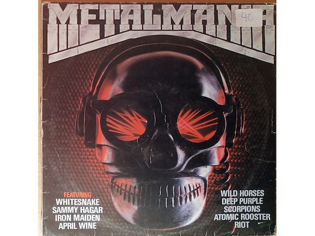 LP V/A - Metalmania (1981) IRON MAIDEN, 3. press, G+/G