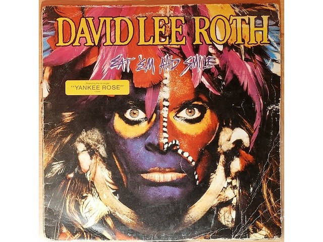 LP DAVID LEE ROTH - Eat `Em And Smile (1986) VG-/G-