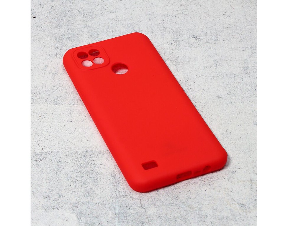 Silikonska futrola Teracell Giulietta - Realme C11 2021/C20 mat crvena