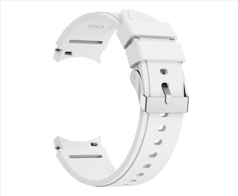 Samsung Galaxy Watch 4 bela silikonska narukvica s