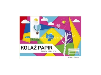 Kolaž papir 10 listova B5 samolepljiv Connect 400132