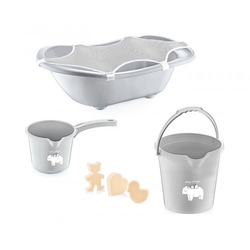 Set za kupanje Babyjem 5 delova grey