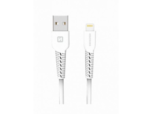 SWISSTEN USB Data Cable 1m Lightning (Bela)