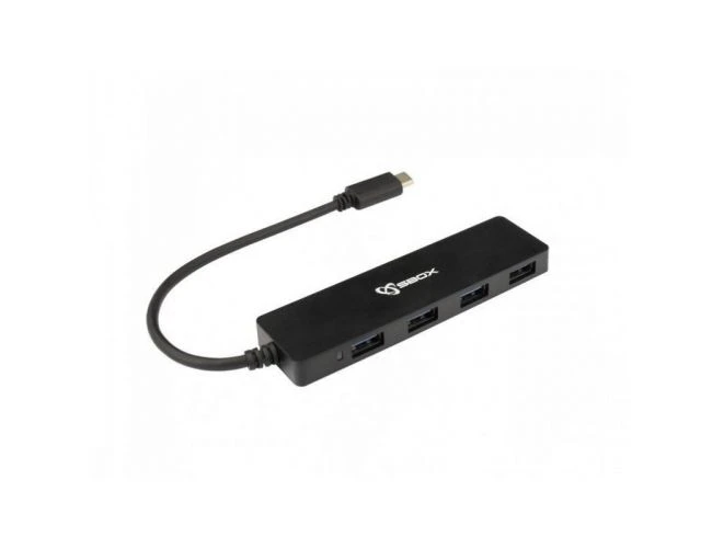 S-BOX H 404 C USB hub 4-portni crni