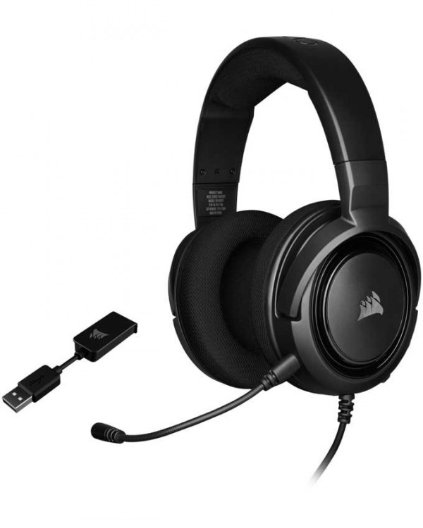 CORSAIR HS45 SURROUND 7.1 / CA-9011220-EU/ 3.5mm-USB adapt./gaming/crna/ žične slušalice sa mikrofonom 1.8m/ Unidirectional noise cancelling/ 50mm neodymium, PC, Xbox One, PS4