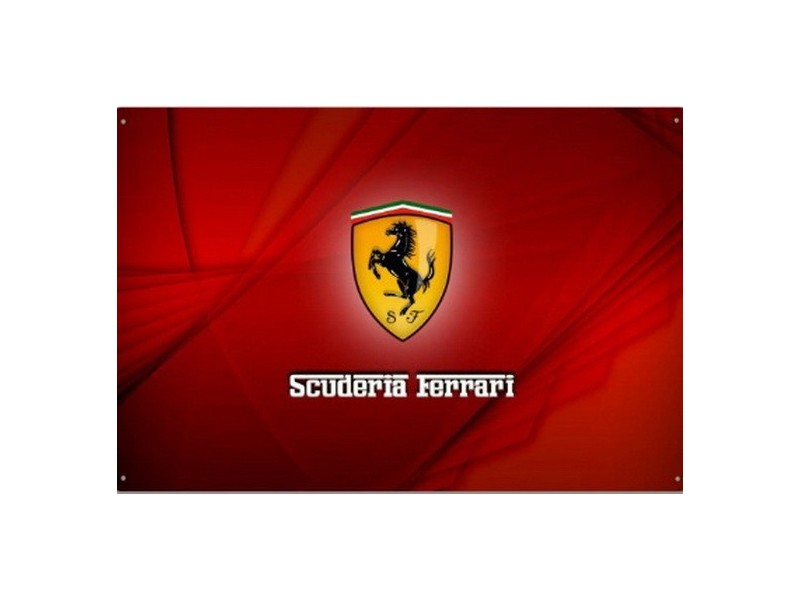 Dekorativna metalna tablica - SCUDERIA FERRARI