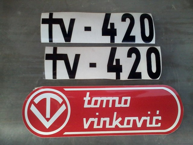 NALEPNICE ZA TRAKTOR - TOMO VINKOVIĆ 420