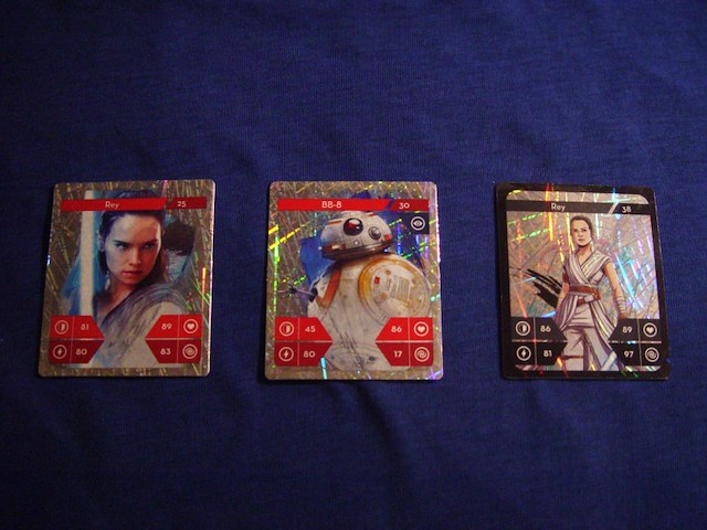LOT 3 Star Wars Kaufland HOLO kartice