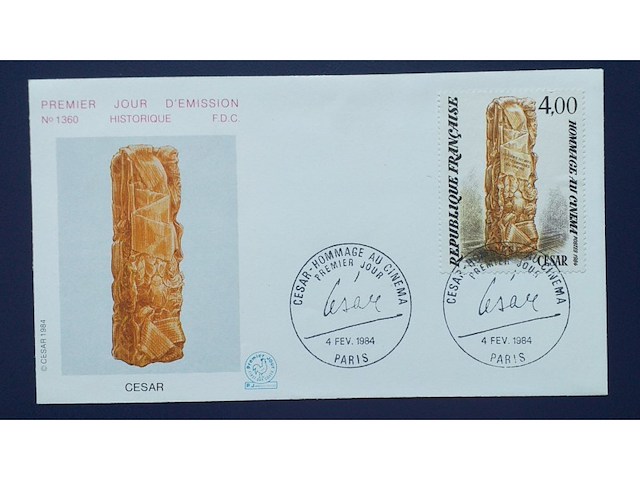 Francuska FDC 04.02.1984. No 1360