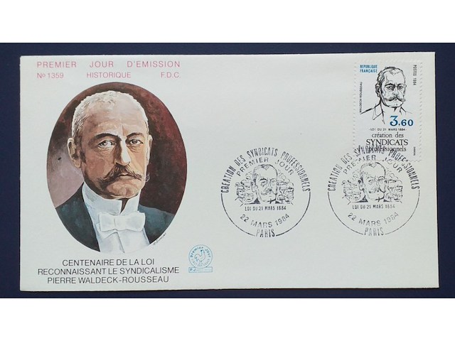 Francuska FDC 22.03.1984. No 1359