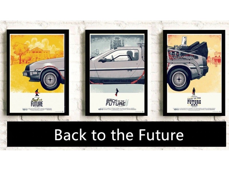 BACK TO THE FUTURE posteri na platnu