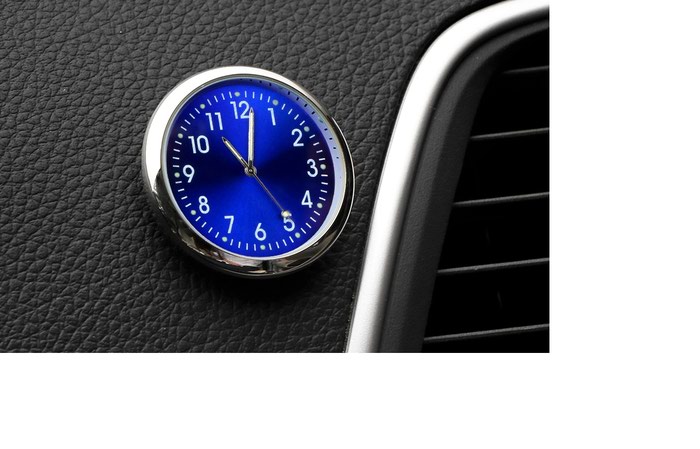 Sat za automobil plavi - samolepljivo Izuzetno lep dodatak za Vaš