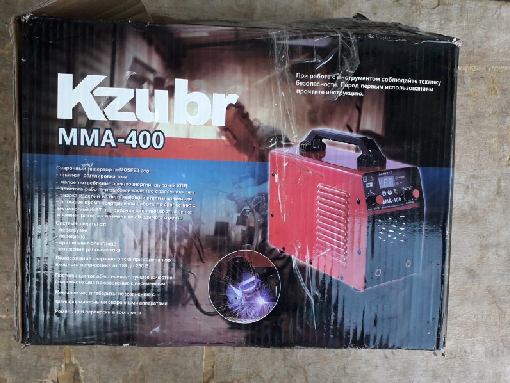 Invertorski aparat za varenje Kzubr 400A, Snaga 400a Uz aparat se